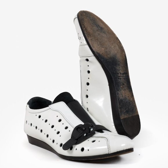 Acne | Shoes | Acne Studios Perforated Calf Leather Adrie Sneaker ...